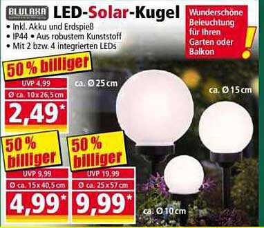 Led-Solar-Kugel Angebot bei Norma - ProspektGuru.de