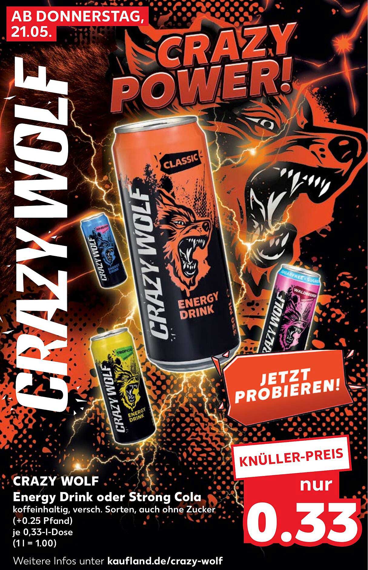 Kong Strong Energy Drink Xxl - Verschiedene Sorten Angebot bei Lidl ...