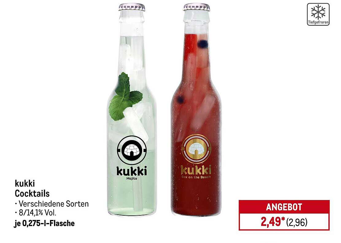 Kukki Cocktails – Verschiedene Sorten Angebot bei METRO - ProspektGuru.de