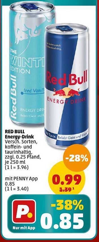 Red Bull Energy-Drink Angebot bei Penny