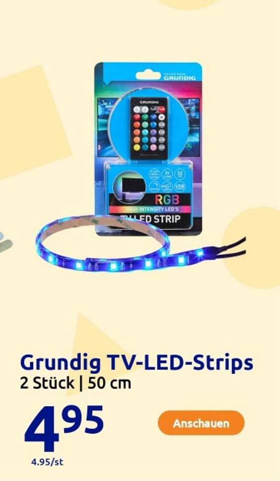 Grundig Tv-Led-Strips 2 Stück | 50 Cm Angebot bei Action - ProspektGuru.de