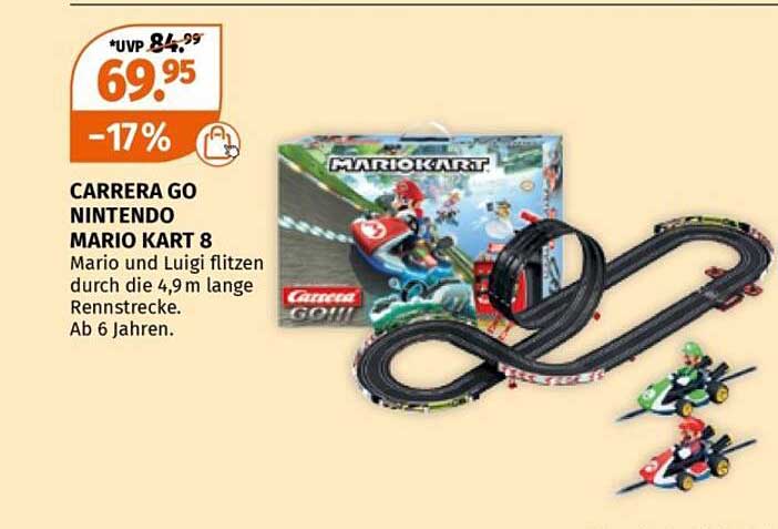 Carrera Go Nintendo Mario Kart 8 Angebot bei Müller - ProspektGuru.de