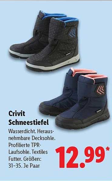 Crivit Schneestiefel Angebot bei Lidl - ProspektGuru.de