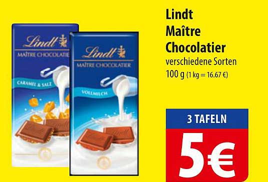 Lindt Maître Chocolatier - Verschiedene Sorten Angebot bei Famila Nord ...