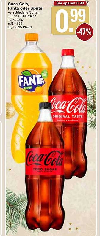 Coca-Cola, Fanta Oder Sprite - 1,5 L Flasche Zum Aktionspreis! Angebot ...