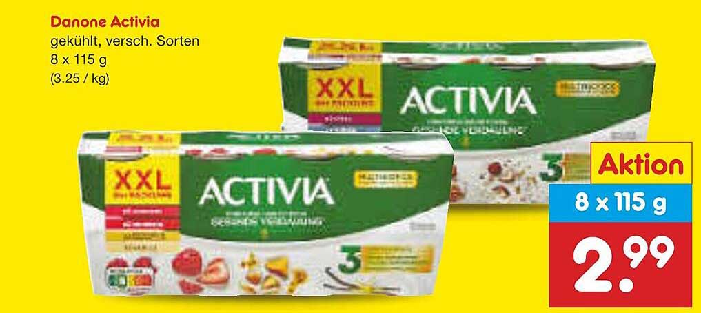 Danone Activia 8 X 115 G - Gekühlt, Verschiedene Sorten Angebot bei ...