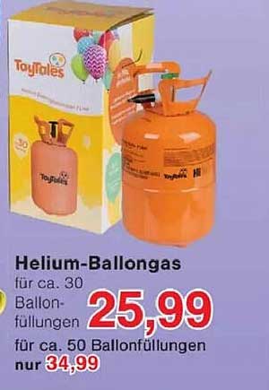 Helium Gas Für Ca. 30 Ballons Angebot bei TEDi - ProspektGuru.de