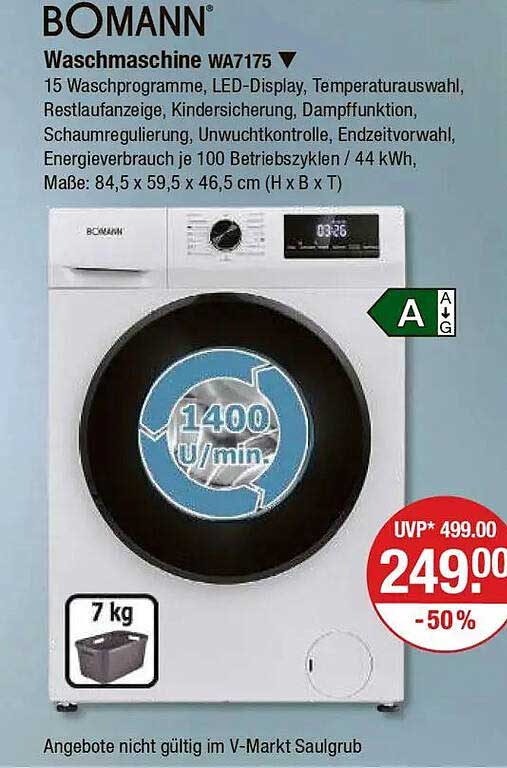 Waschmaschine Wwb 360 Wps Angebot bei MEDIMAX - ProspektGuru.de
