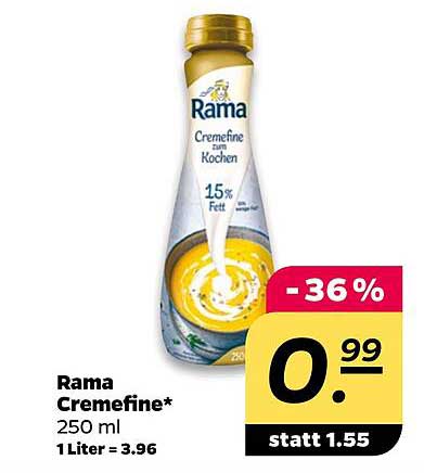 Rama Cremefine* 250 Ml Angebot bei NETTO - ProspektGuru.de