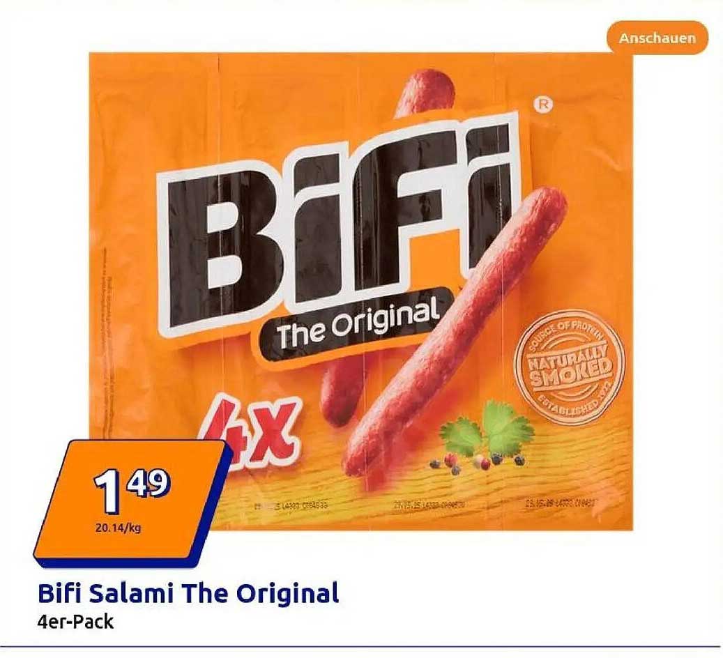 Bifi Salami The Original 4Er-Pack Angebot bei Action