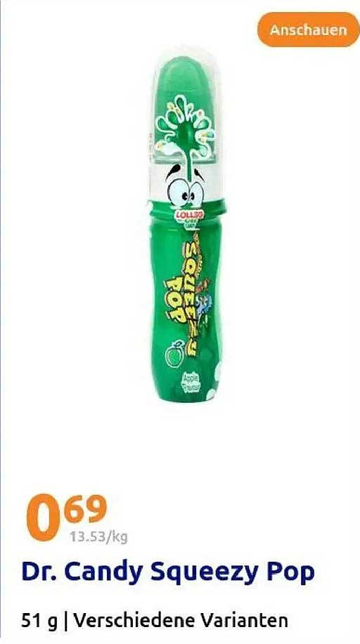 Dr. Candy Squeezy Pop Angebot bei Action