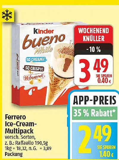 Ferrero Ice-Cream-Multipack Angebot bei NP Discount - ProspektGuru.de