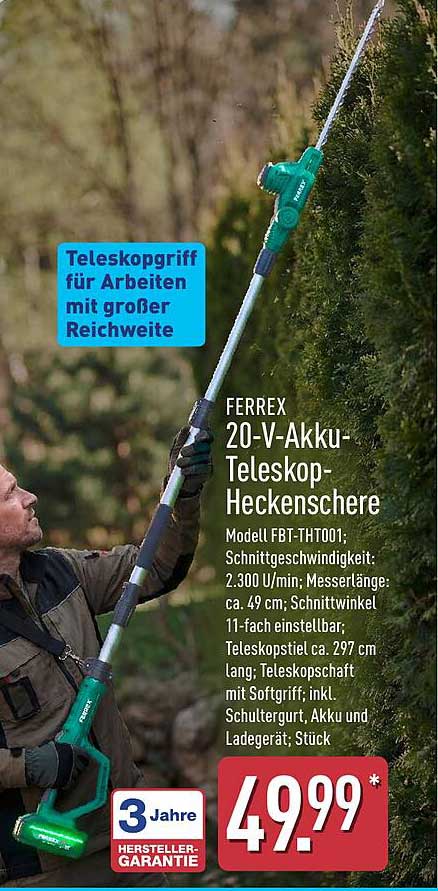 Fabelhafte Teleskop Heckenschere Aldi Bilder