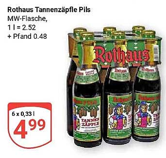 Rothaus Tannenzäpfle Pils Angebot bei Globus - ProspektGuru.de