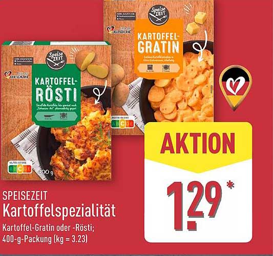 Speisezeit Kartoffelspezialität Kartoffel-Gratin Oder -Rösti, 400-G ...
