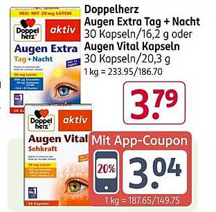 Doppelherz Augen Extra Tag + Nacht Angebot bei Rossmann