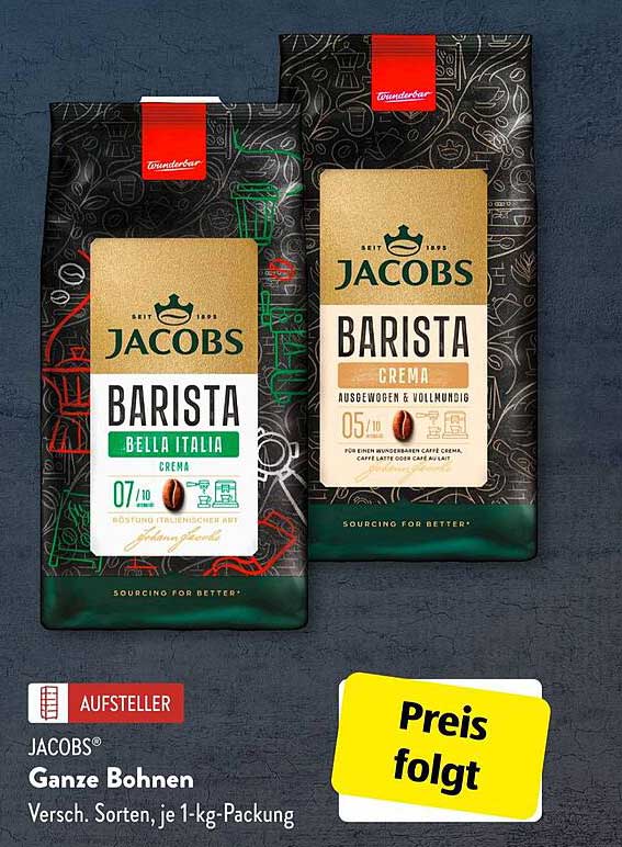 Jacobs® Ganze Bohnen Angebot bei Aldi Süd - ProspektGuru.de