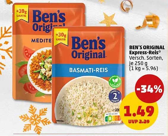 Ben's Original Express-Reis Angebot bei Penny - ProspektGuru.de