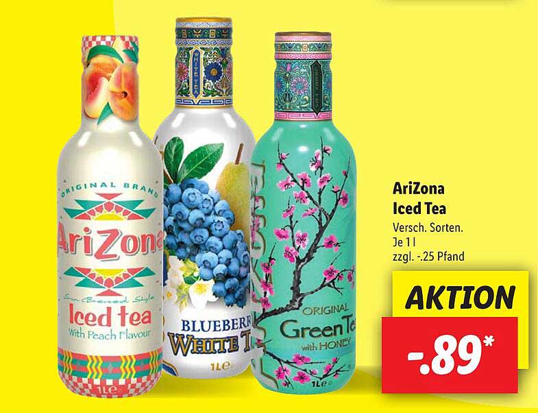 Arizona Iced Tea Angebot bei Lidl