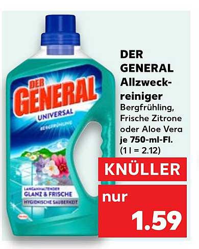 Der General Allzweckreiniger Angebot bei Kaufland