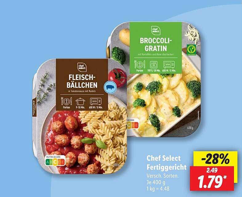 Fleischbällchen Broccoli-Gratin Angebot bei Lidl