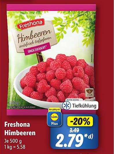 Freshona Himbeeren Angebot bei Lidl