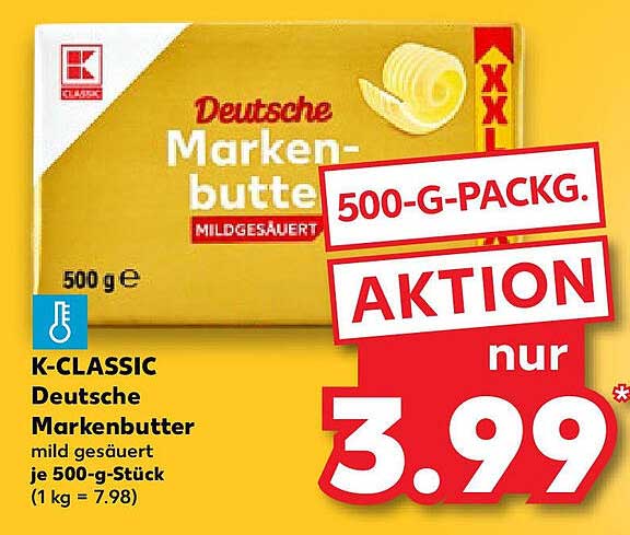 K-Classic Deutsche Markenbutter Angebot bei Kaufland