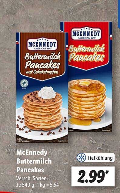 Mcennedy Buttermilch Pancakes Angebot bei Lidl