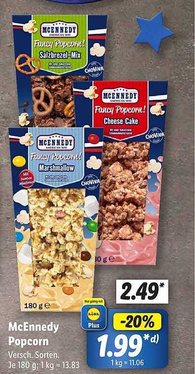 Mcennedy Popcorn! Angebot bei Lidl