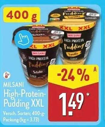 Milsani High-Protein-Pudding Xxl Angebot bei Aldi Nord