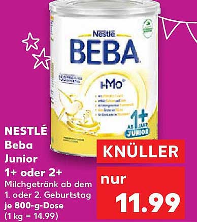 Nestlé Beba Junior 1+ Oder 2+ Angebot bei Kaufland