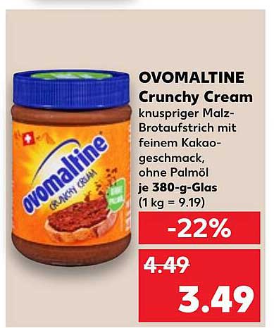 Ovomaltine Crunchy Cream Angebot bei Kaufland