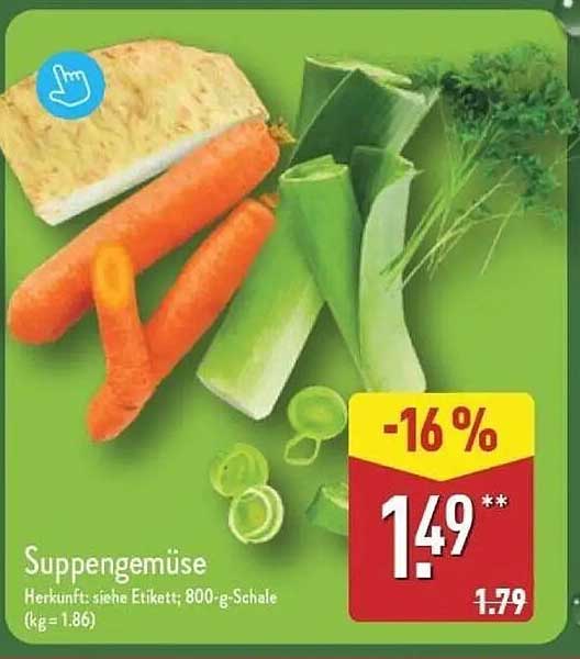 Suppengemüse Angebot bei Aldi Nord