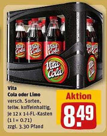 Vita Cola Oder Limo Angebot bei REWE