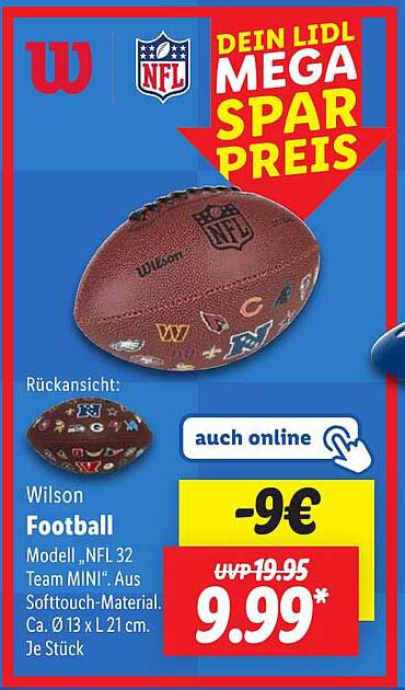 Wilson Football Angebot bei Lidl