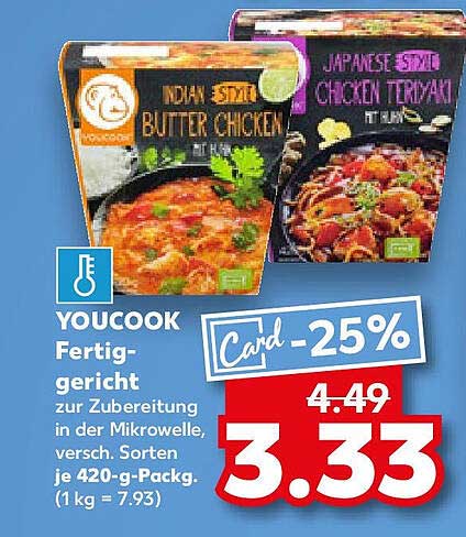 Youcook Fertiggericht Angebot bei Kaufland