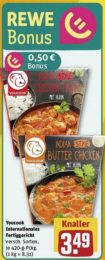 Youcook Indian Style Chicken Tikka Youcook Indian Style Butter Chicken ...