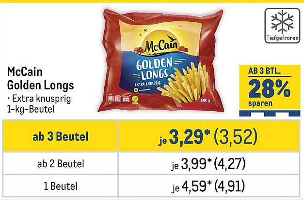 Mccain Golden Longs Angebot bei METRO