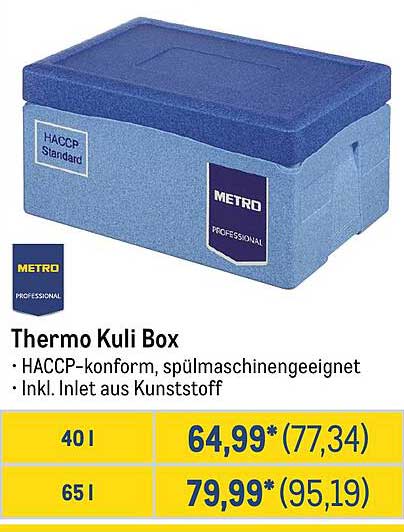 Thermo Kuli Box Angebot bei METRO - ProspektGuru.de