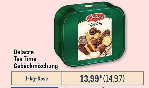 Delacre Tea Time Gebäckmischung 1-Kg-Dose Angebot bei METRO