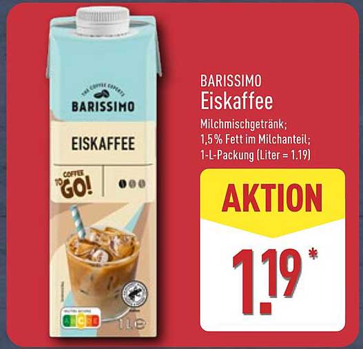 Barissimo Eiskaffee Angebot bei Aldi Nord - ProspektGuru.de