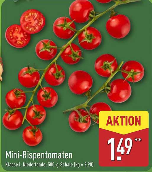 Mini-Rispentomaten Angebot bei Aldi Nord - ProspektGuru.de