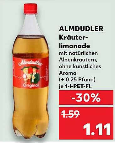 Almdudler Kräuterlimonade - Original 1L Angebot bei Kaufland ...