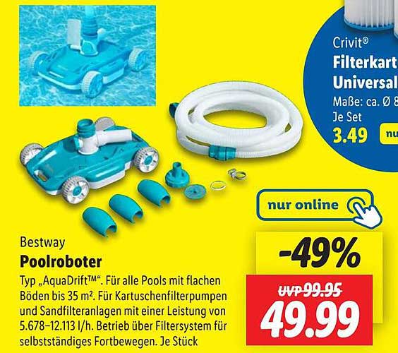 Bestway Poolroboter Typ „Aquadrift™“ Angebot bei Lidl - ProspektGuru.de