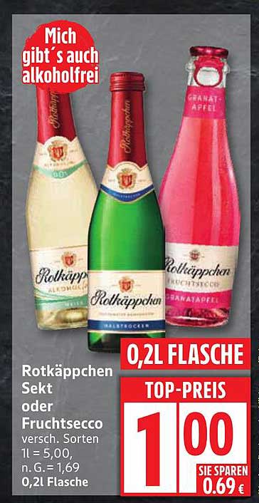 Stilvolle Rotkppchen Fruchtsecco 0 2l Angebot Bilder