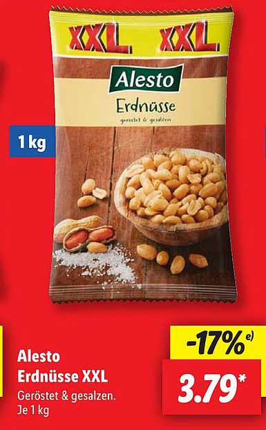Alesto Erdnüsse Xxl Angebot bei Lidl