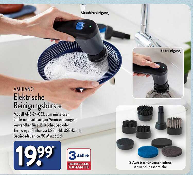 Erstaunlich Elektrische Reinigungsbã¼rste Aldi Bild