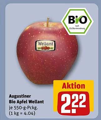 Augustiner Bio Apfel Wellant Angebot bei REWE Center