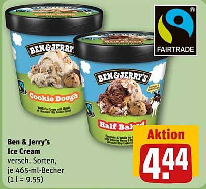 Ben & Jerry's Ice Cream Angebot bei REWE Center