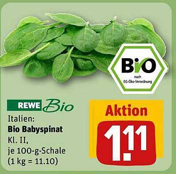 Bio Babyspinat Angebot bei REWE Kaufpark
